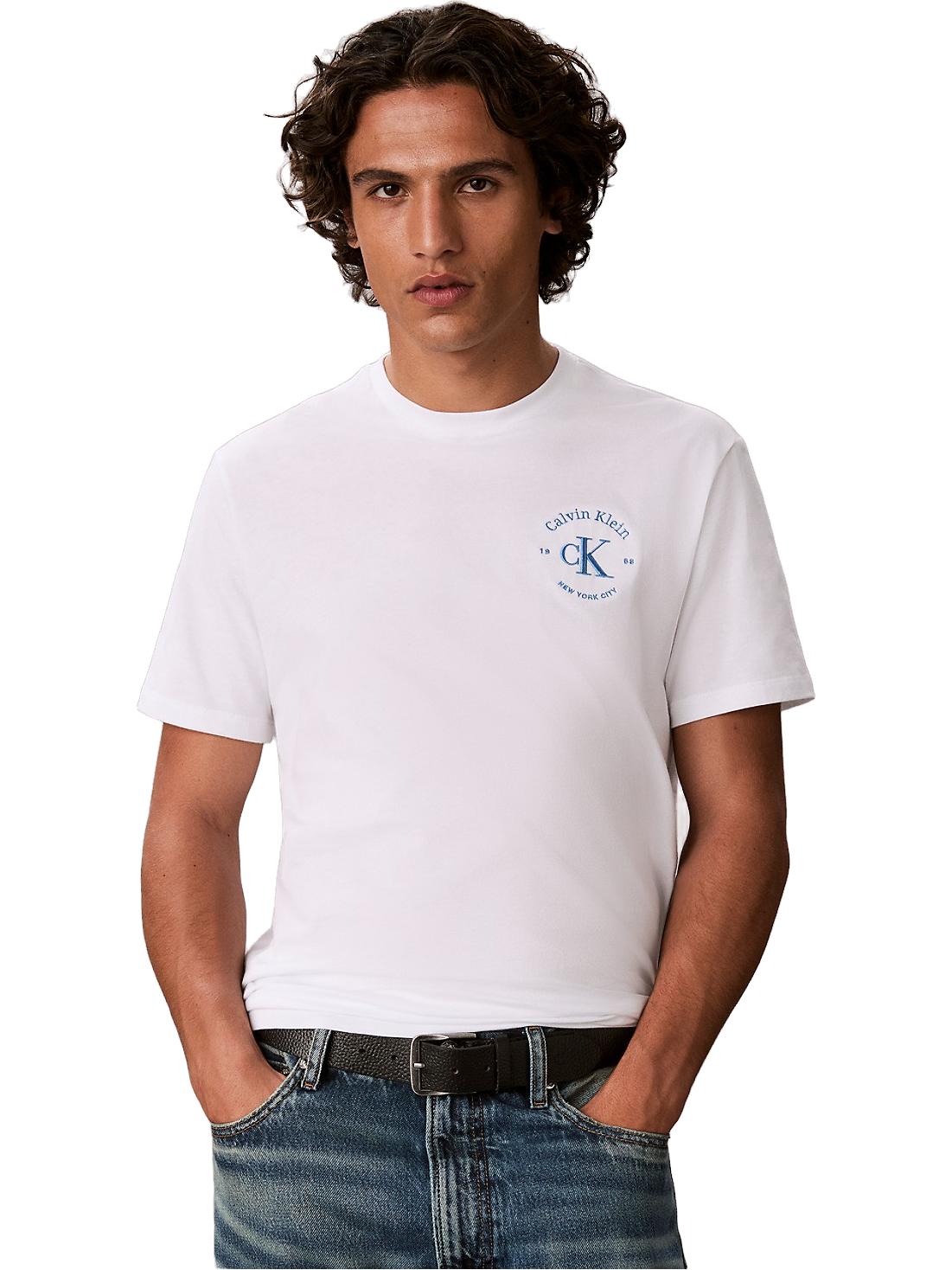 CALVIN KLEIN calvin klein varsity crest logo classic tee